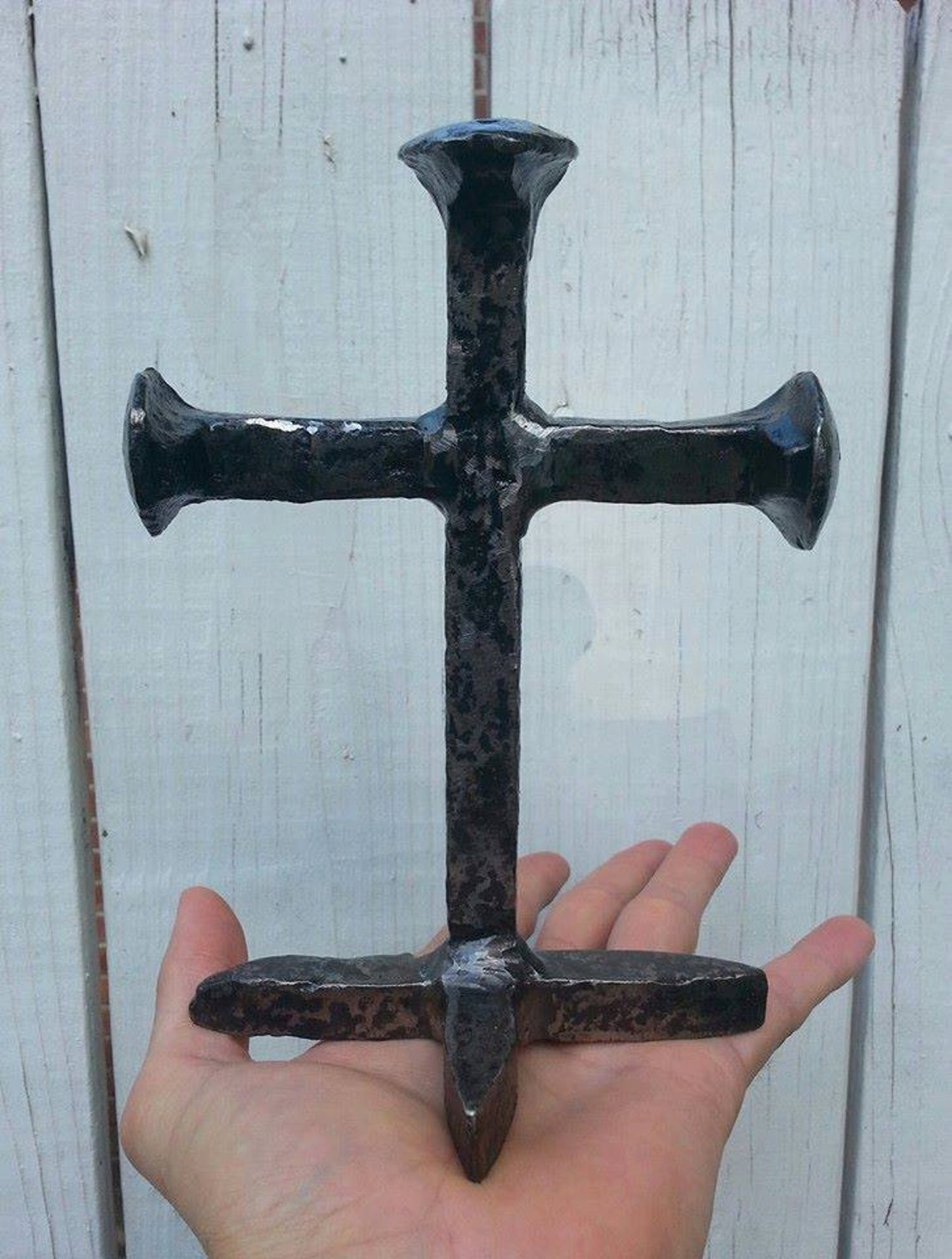 Rustic Railroad Spike Cross - Etsy
