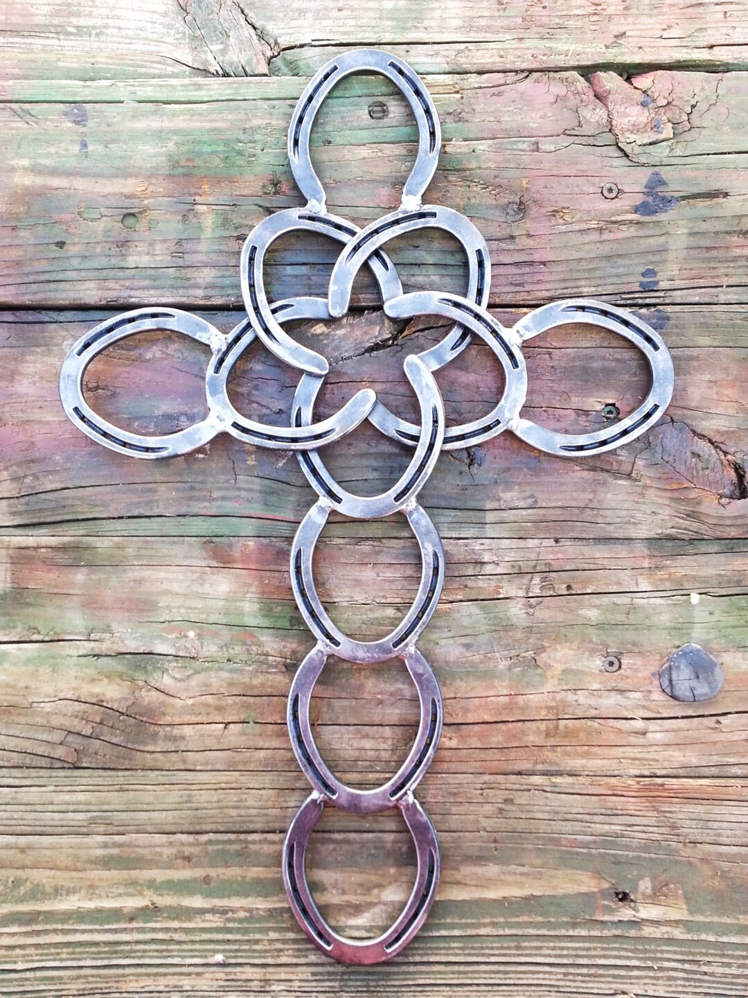 Handmade Shining Star Horseshoe Cross - Etsy
