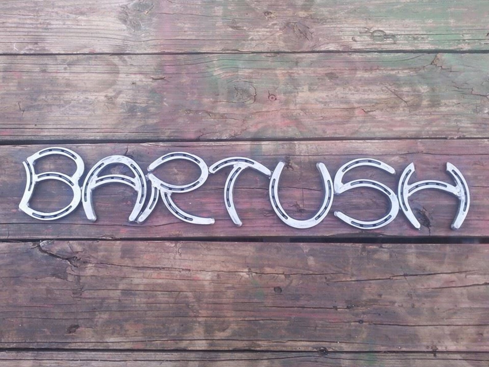 Custom Made Horseshoe Sign Priced per Letter FREE SHIPPING - Etsy