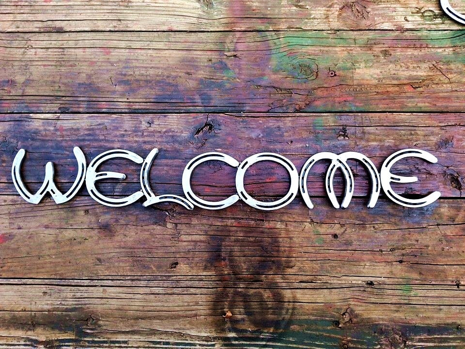Horseshoe Art Welcome