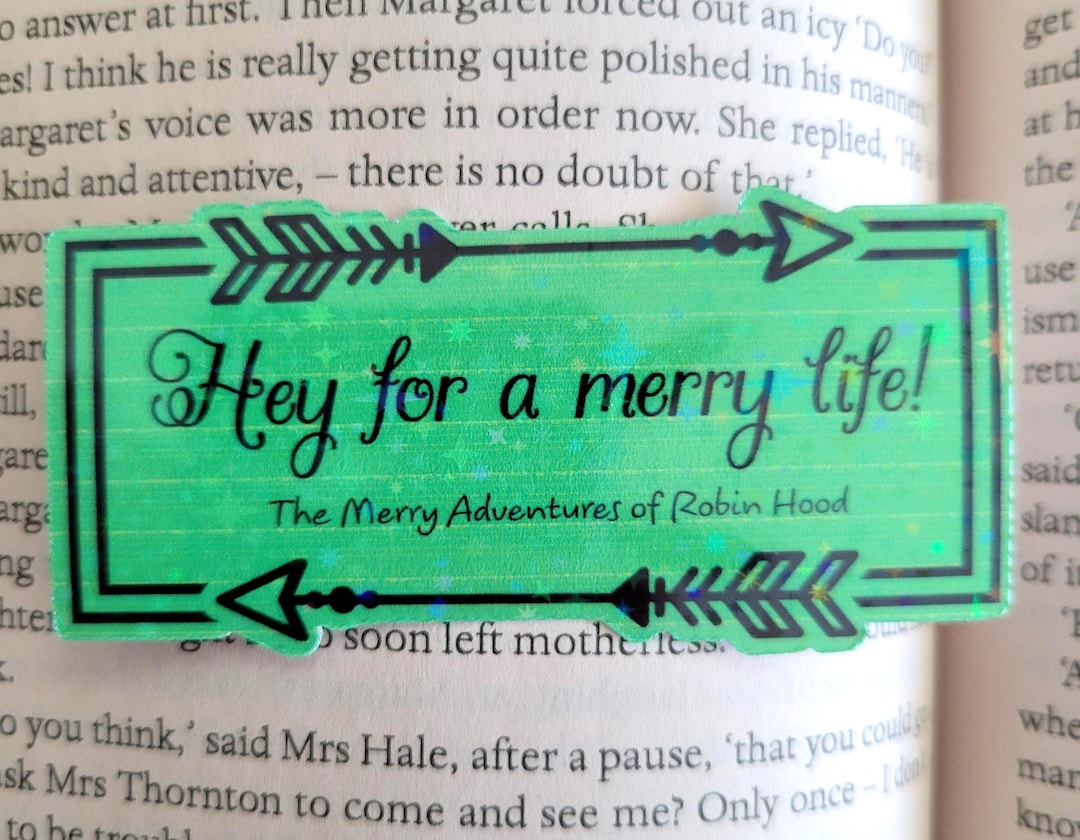 Merry Life Robin Hood Laptop Decal | Sticker | 3 Inches X 1.5 Inches - Etsy