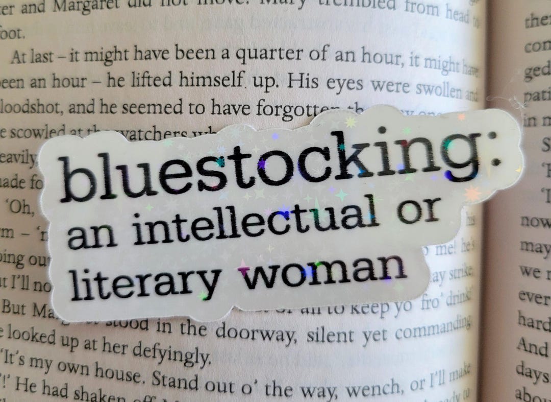 Bluestocking Definition LAPTOP DECAL - Etsy