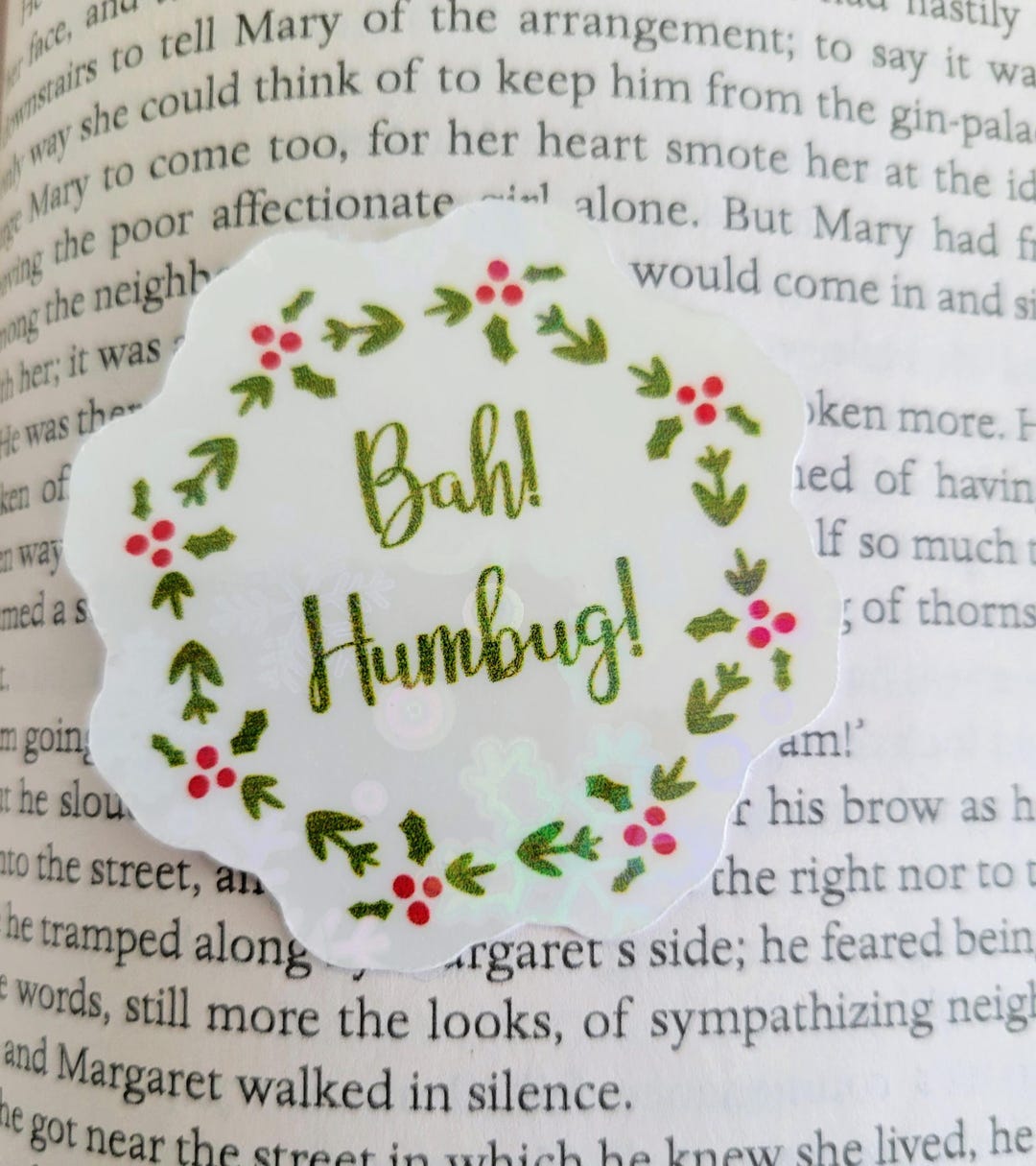 Bah! Humbug! Sticker | A Christmas Carol Laptop Decal (2.0x2.0 Inches ...