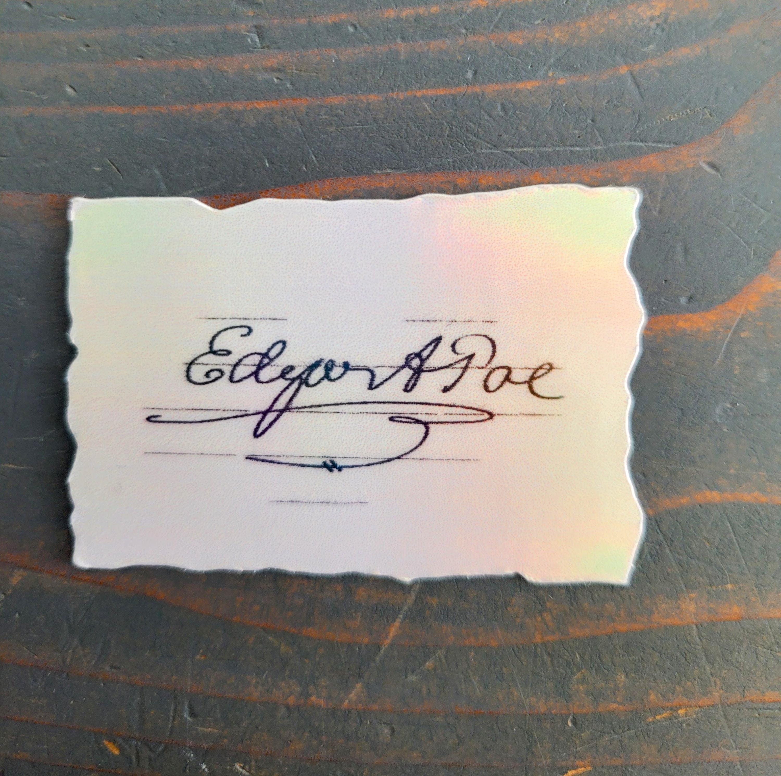 POE SIGNATURE Laptop Decal - Etsy