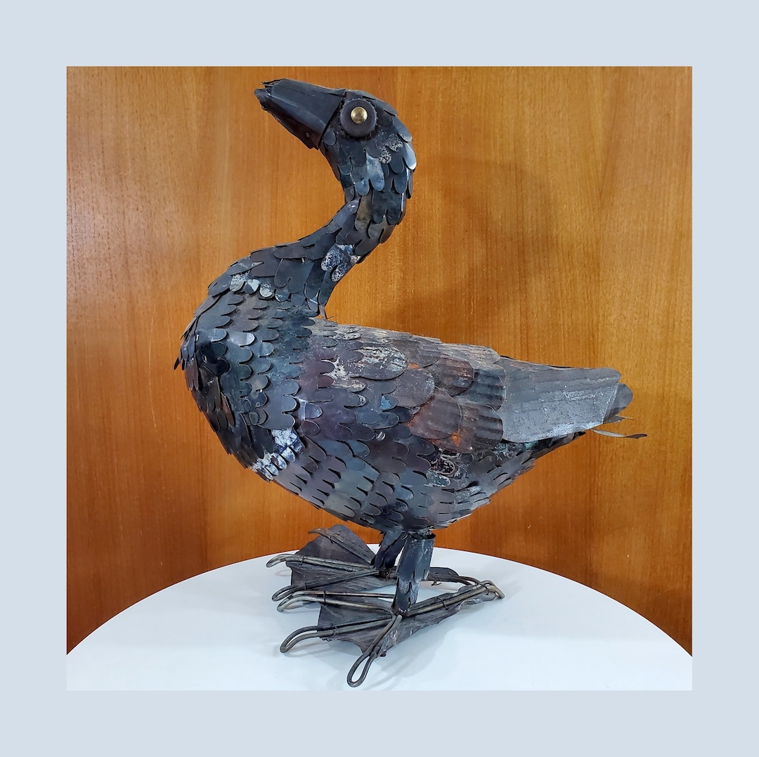 Large Brutalist Metal Sculpture of a Sea Bird - Gonney Bird, Dodo ...