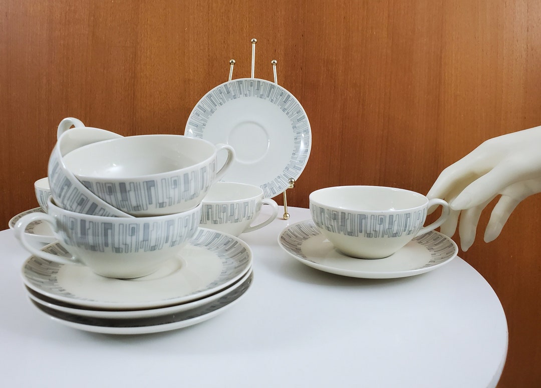 Set of 6 Arzberg Germany Porcelain Tea Cups and Saucers Form - Etsy