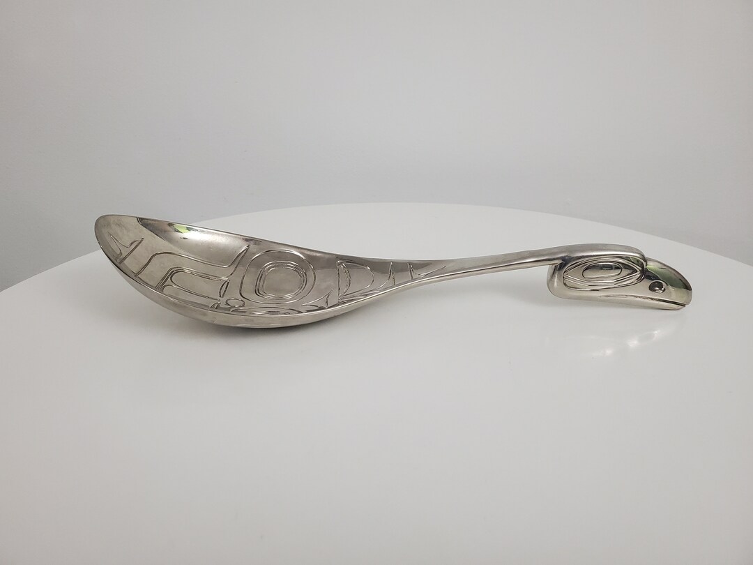 Silverplate Raven Ladle or Serving Spoon - Haida, Coast Salish - Etsy