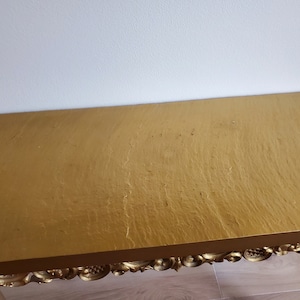 Vintage Syroco Wall Mirror With Shelf - Ornate Frame and Slate Textured ...