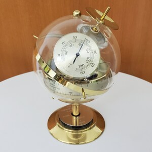 Vintage Huger, West Germany Weather Station Pedestal Base, Shelf or ...