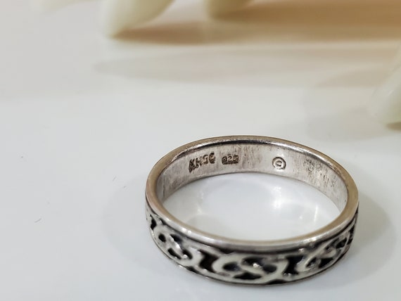 Vintage Kit Heath Sterling Silver Ring - Size 7 - 925… - Gem