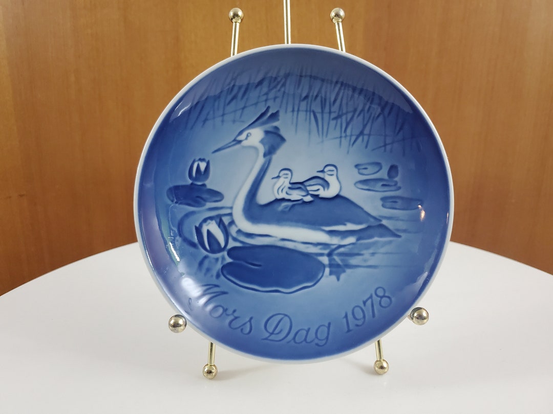 Plato del Día de la Madre de Bing y Grondahl, 1978: Ave acuática y ...