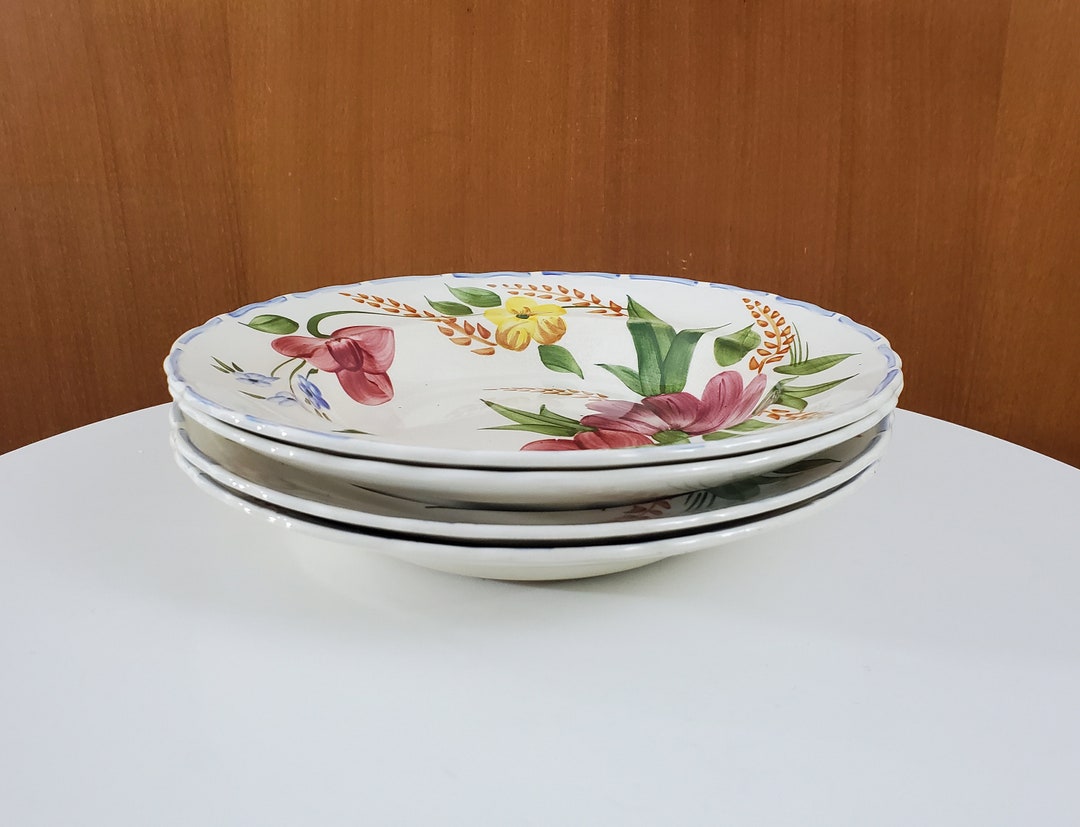 Set of 4 Simpsons Solian Ware Nova Fleur Oval Bowls - Pattern 652 ...