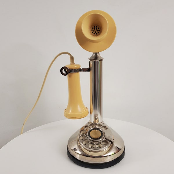 Vintage Phone Rotary Candlestick - Etsy