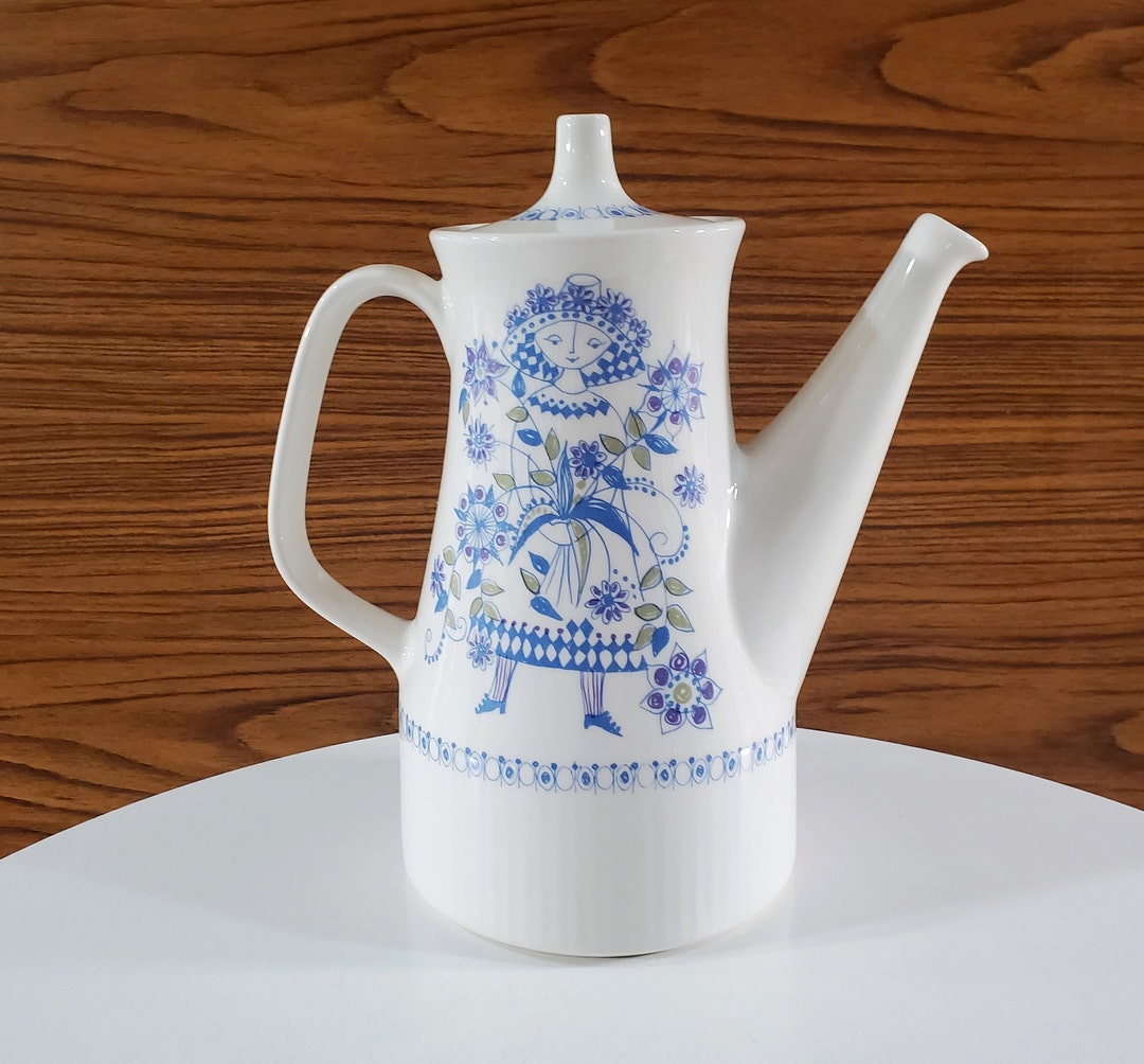 Turi-design Lotte Coffee Pot - Figgjo Flameware - Norway - Vintage ...