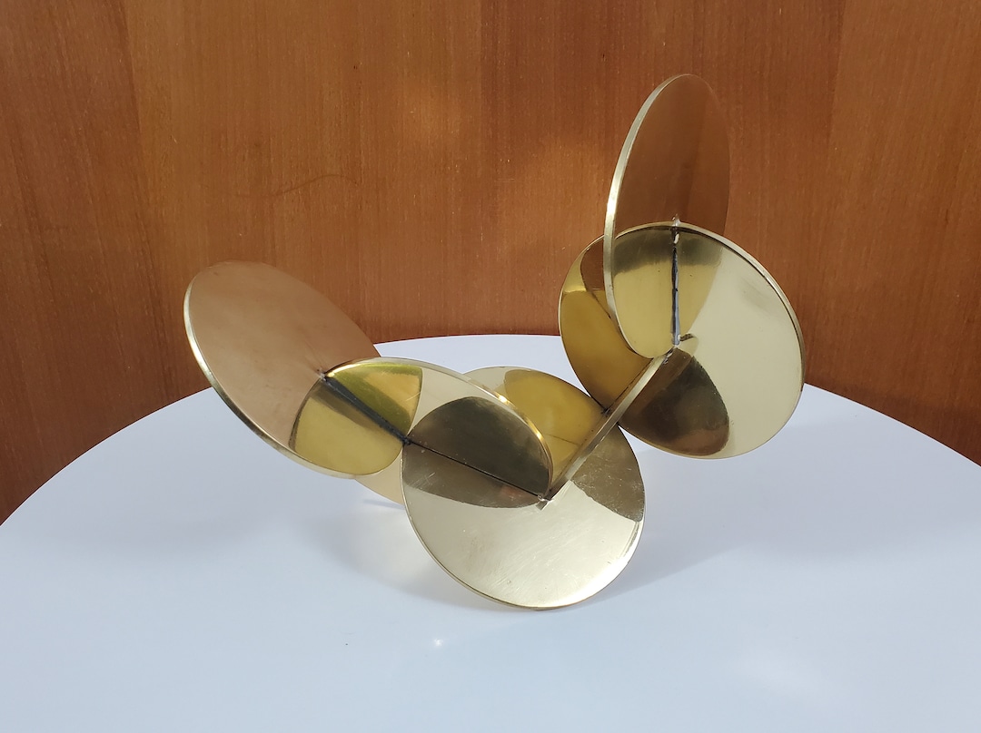 Modernist Brass Disc Sculpture - Mid Century to 1980s - Etsy