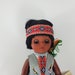 First Nations Doll With Leather Clothing, Bow and Arrow, Beadwork ...