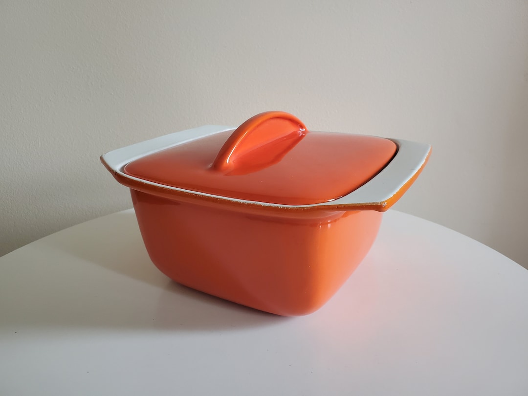 Vintage SAFA 18.0 Porcelain Enameled Cast Iron Dutch Oven With Lid ...