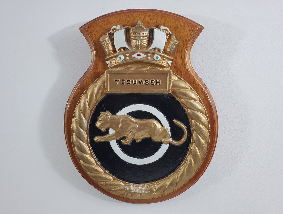 HMCS Tecumseh 'stone Frigate' Ship's Badge - Calgary Naval Reserve ...