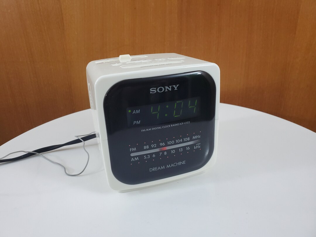 Vintage 1980s Sony Dream Machine Cube Radio, Am/fm Digital Clock Radio ...