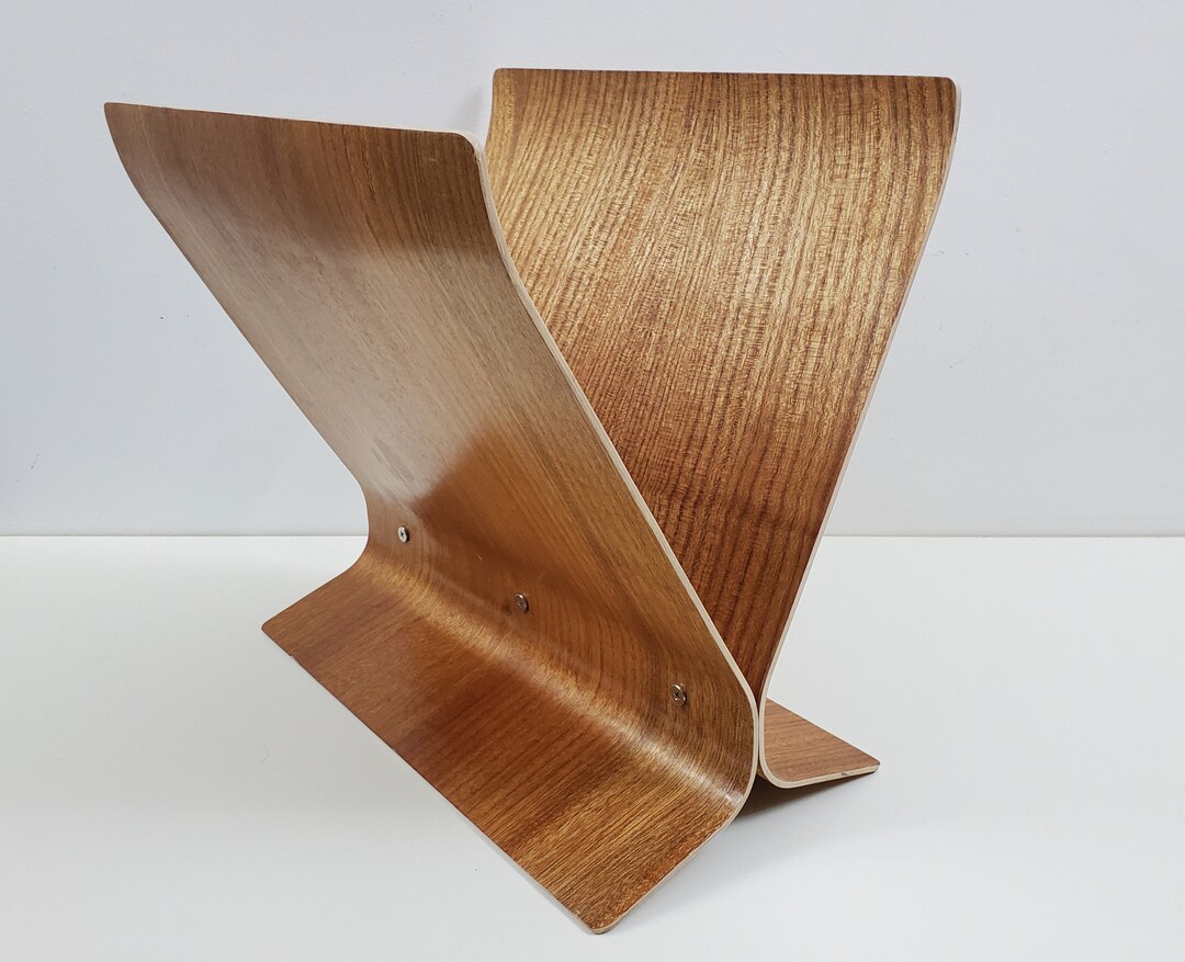 Vintage Umbra Magazine Rack Bentwood With Teak Veneer Paul Rowan - Etsy