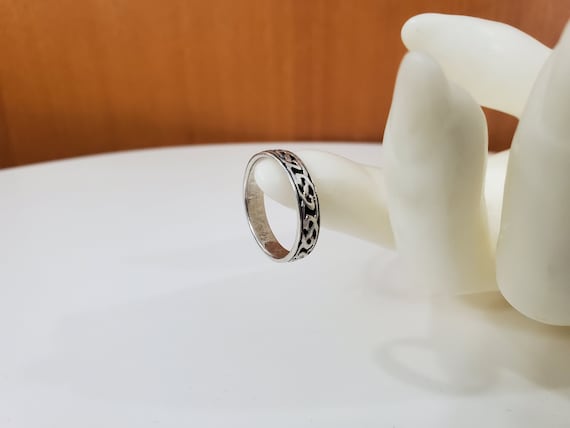 Vintage Kit Heath Sterling Silver Ring - Size 7 - 925… - Gem