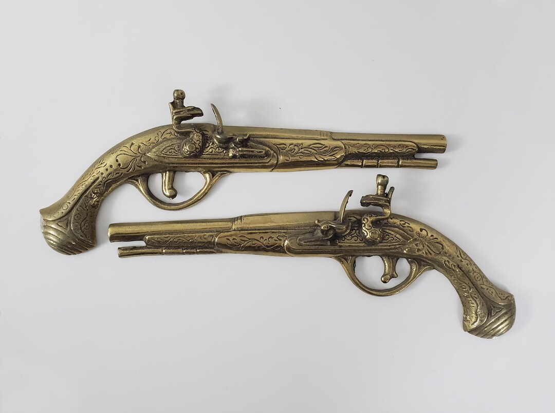 Decorative Brass Flint Lock Guns - for Hanging on the Wall - Etsy