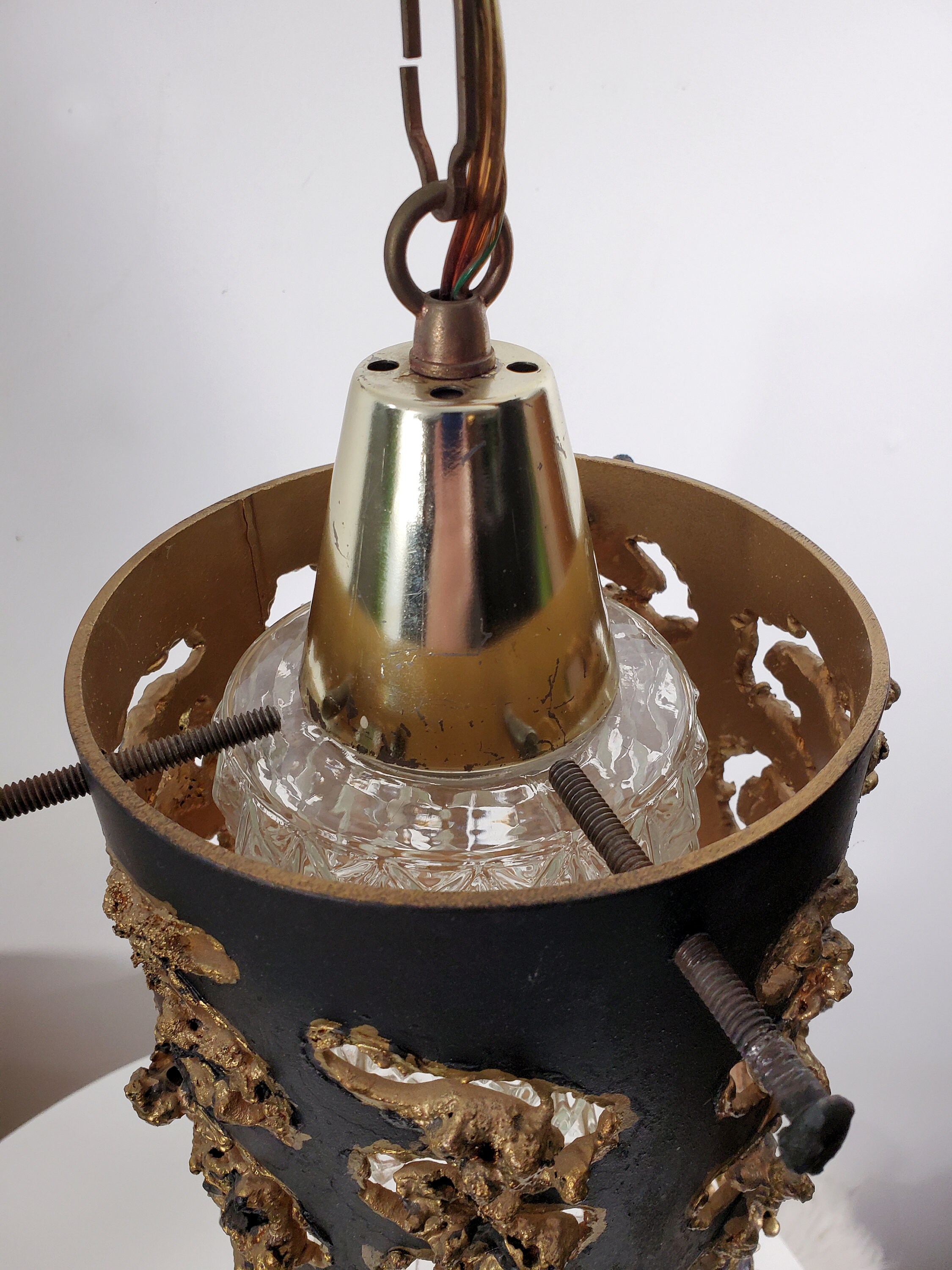 Mid-century Spanish Revival Slag Iron Swag Lamps With Matching - Etsy