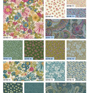 Moda chelsea Garden Porcelain Rose Fabric Sold by the Half Yard 33740 ...
