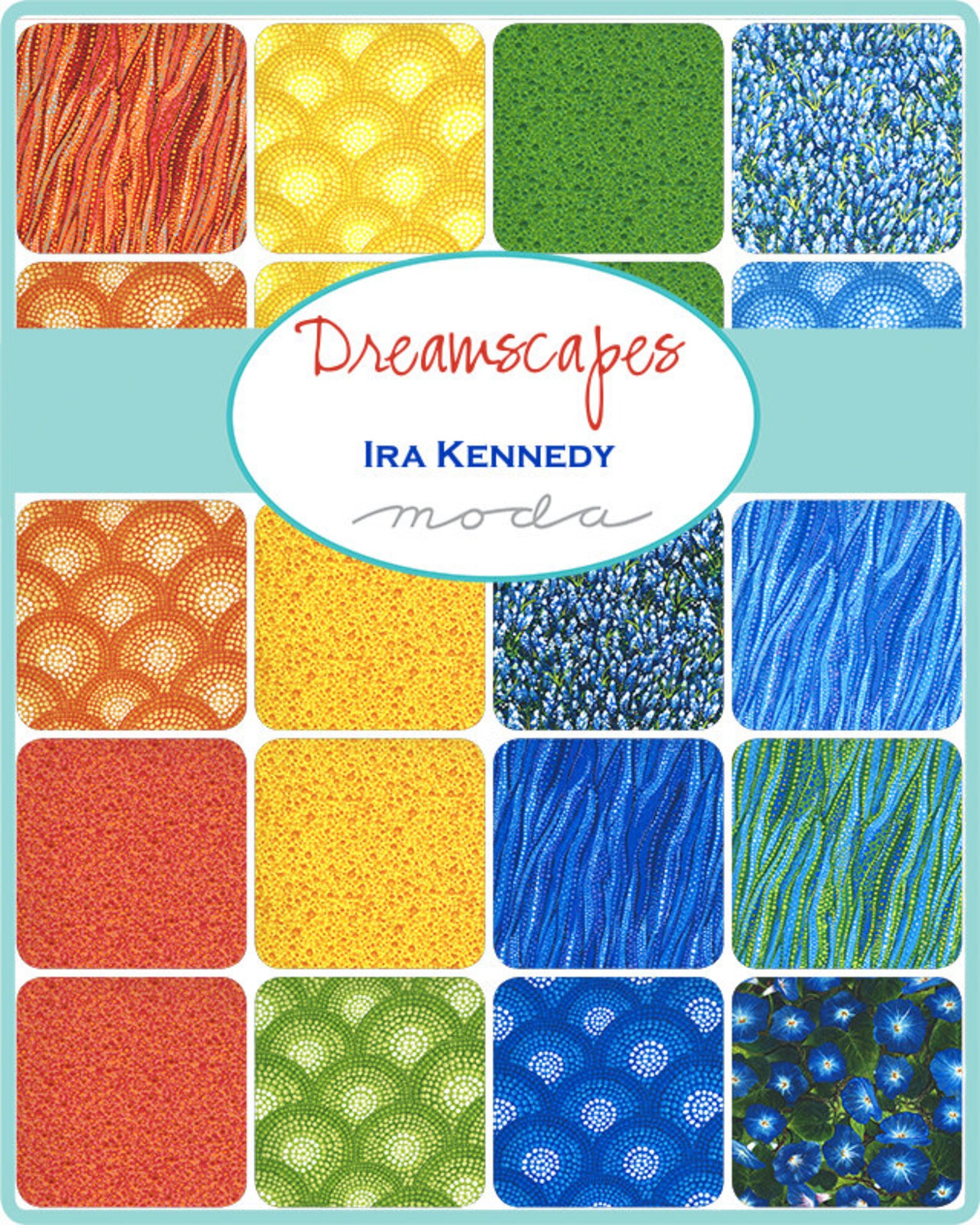 Moda "dreamscapes " Fabric by Ira Kennedy Sold by the 1/2 Yard 51247 ...