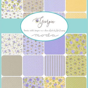 Moda "georgia" Fabric Designed by Brenda Riddle Designs Sold by the 1/2 ...