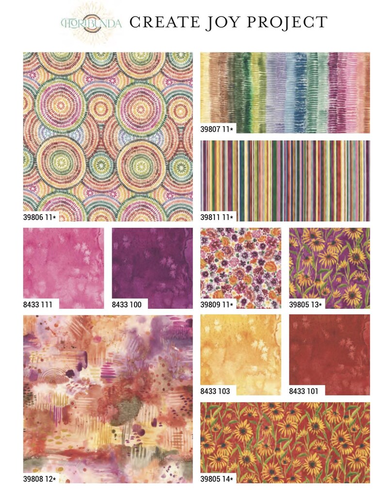 Moda "floribunda" Fabric Prussian Blue Designed by Create Joy Project ...