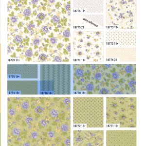 Moda "georgia" Fabric Designed by Brenda Riddle Designs Sold by the 1/2 ...