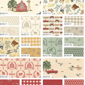 Moda "willows Farm" Fabric by Deb Strain Sold by the 1/2 Yard 56100 11 ...