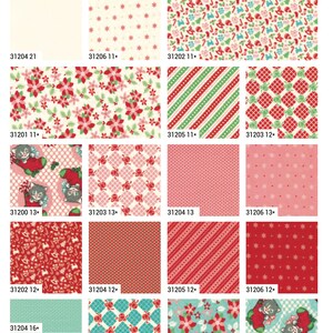 MODA "kitty Christmas" Fat Quarter/ab Bundle Designed by Urban Chiks - Etsy