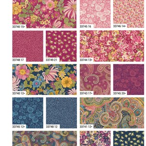 Moda chelsea Garden Porcelain Rose Fabric Sold by the Half Yard 33740 ...