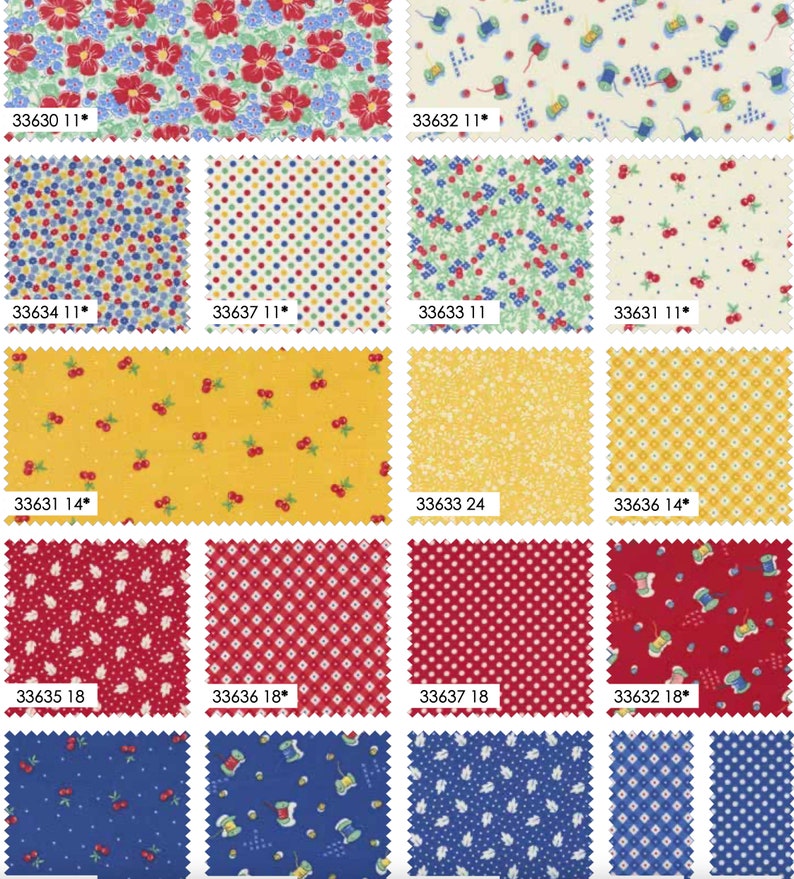 MODA 30s Playtime Charm Pack by Chloe's Closet - Etsy