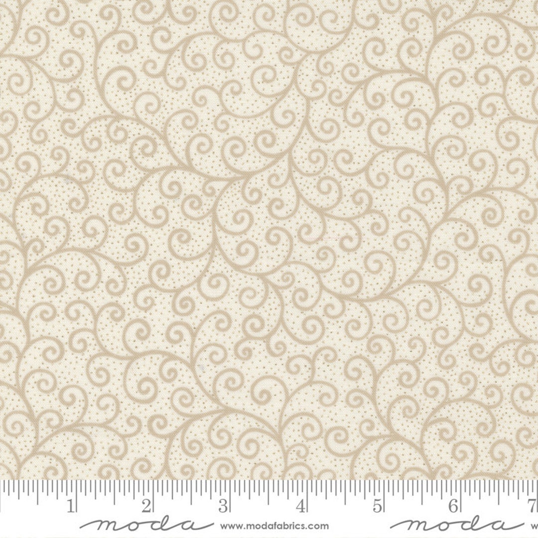 Moda merry Manor Metallic Fabric Designed Sold by the 1/2 Yard 33665 ...