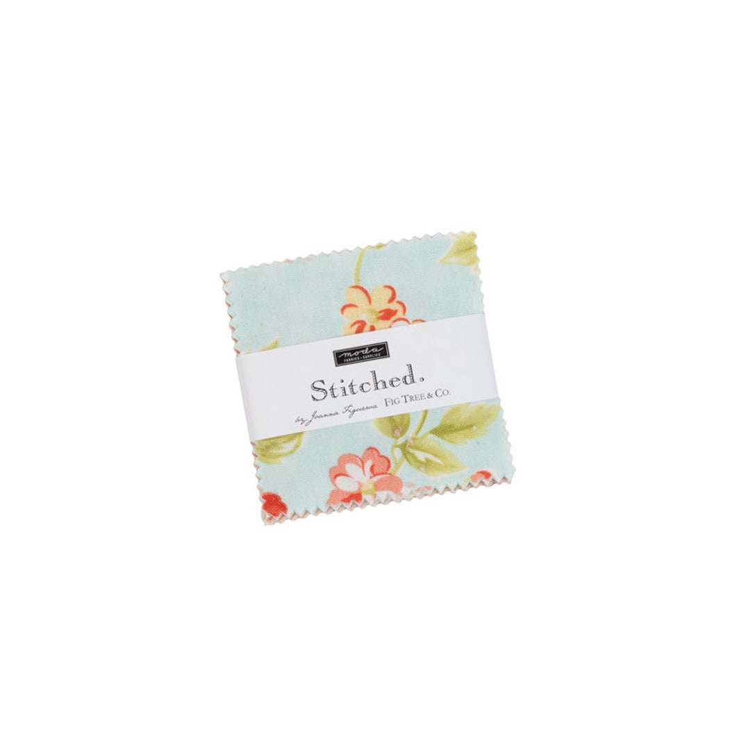 MODA "stitched "mini Charm Pack by Fig Tree and Co - Etsy
