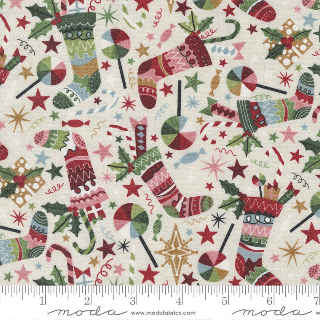 Moda jolly Good Fabric Designed by Basic Grey Sold by the 1/2 Yard ...