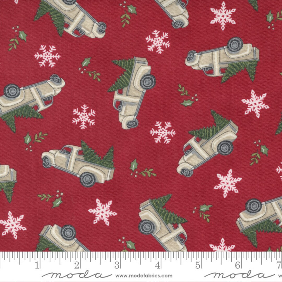 Moda "holly Berry Tree Farm" Fabric by Deb Strain Sold by the 1/2 Yard ...