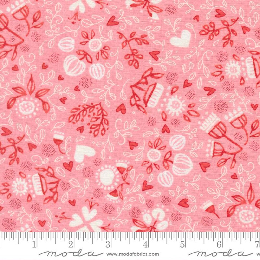 Darling Peony Fabric Designed by Robin Pickens for Moda Sold by the 1/2 ...