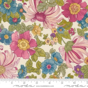Moda chelsea Garden Porcelain Rose Fabric Sold by the Half Yard 33740 ...