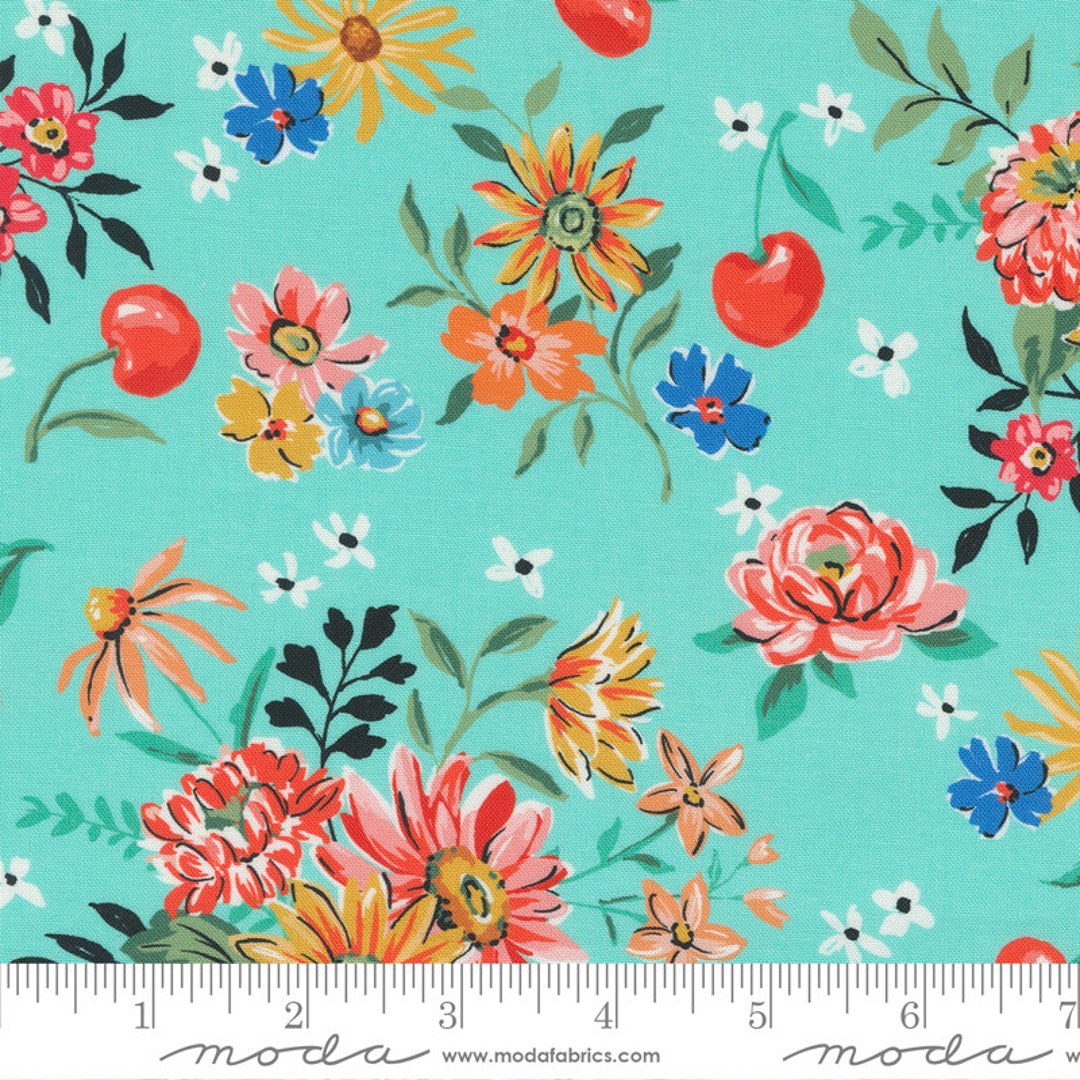 Moda "julia" Fabric Designed by Crystal Manning Sold by the 1/2 Yard ...