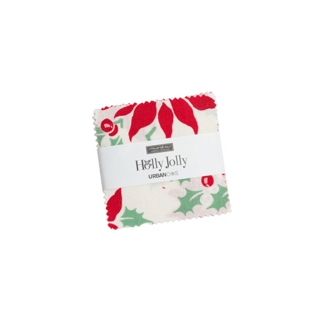 MODA "holly Jolly " Mini Charm Pack Urban Chiks - Etsy