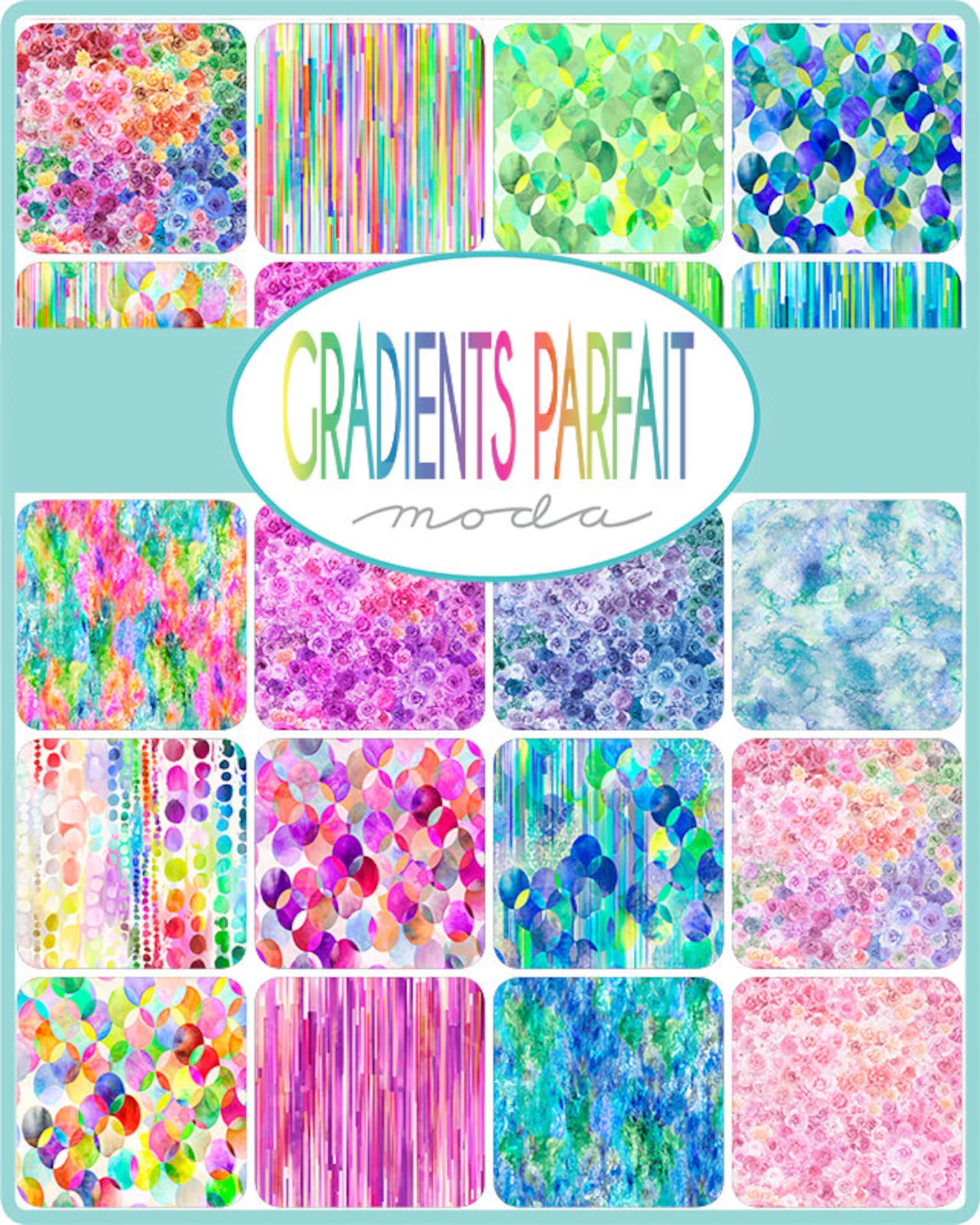 Moda gradients Parfait Purple Passio Fabric Sold - Etsy
