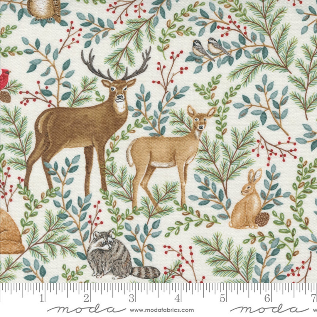 Moda "woodland Winter" Fabric by Deb Strain Sold by the 1/2 Yard 56090 ...