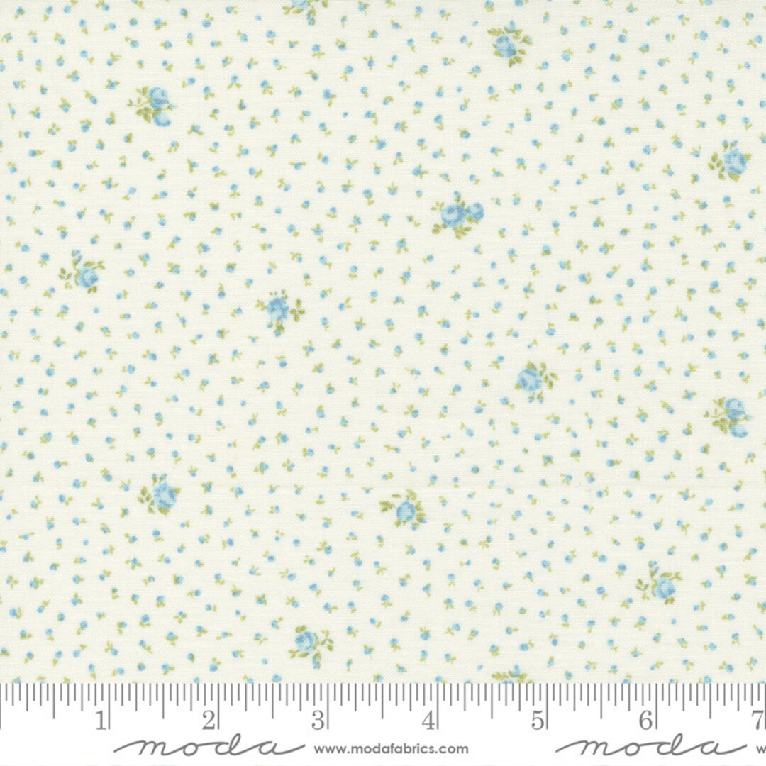 Moda "grace" Fabric by Brenda Riddle Sold 1/2 Yard Linen White Duck Egg ...