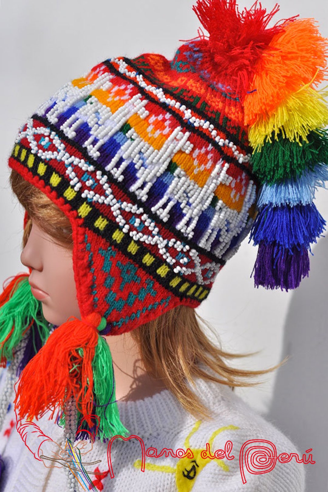 Genuine Peruvian Chullo, Peruvian Hat for Kids, Hand Knitted Hat, Cheap ...