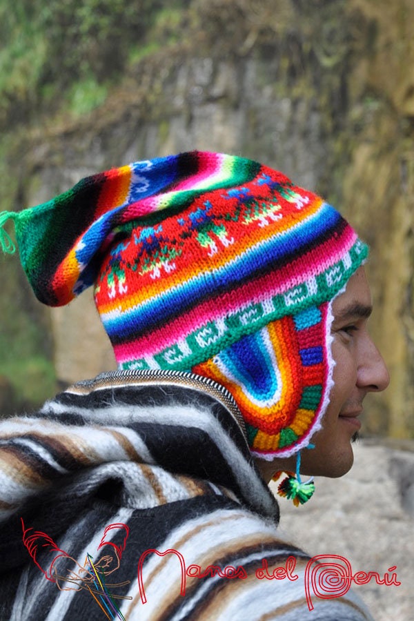 Auténtico sombrero peruano para hombre, auténtico sombrero andino ...