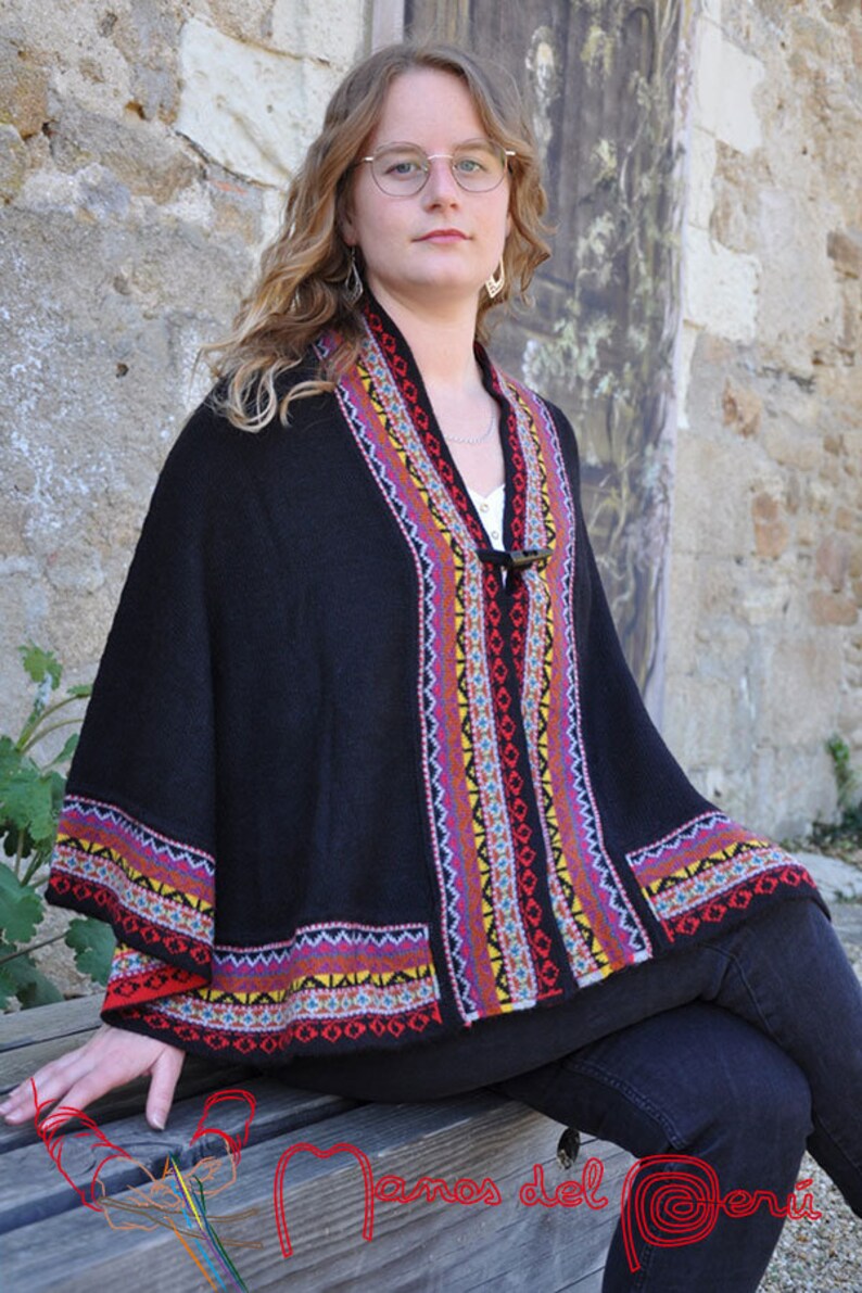 Ponchito Small poncho poncho femme poncho court tricoté en | Etsy France